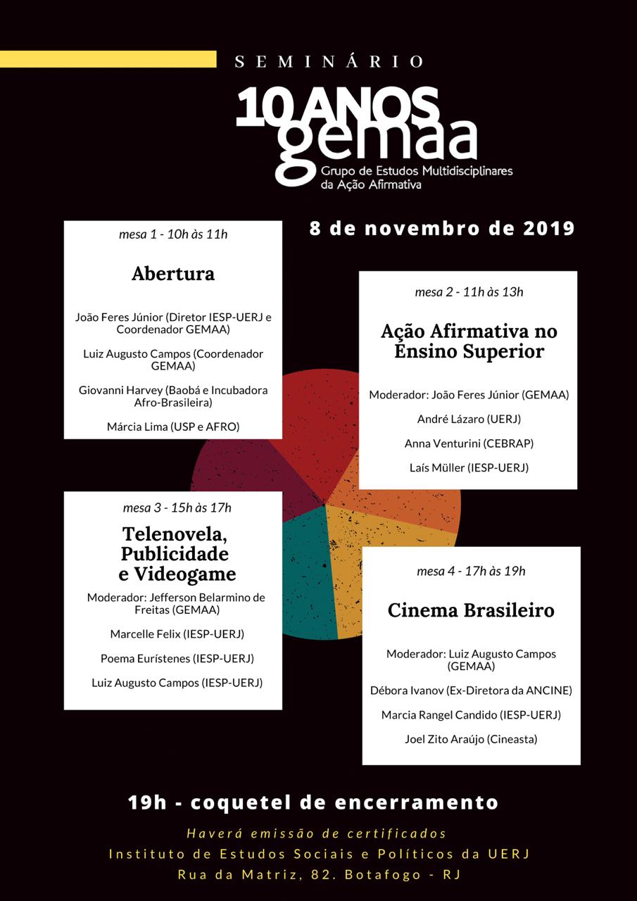 Comemoração dos dez anos do GEMAA